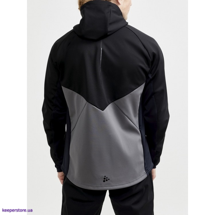 ᐈ Craft Glide Hood Jacket M Black/Granite (S) купить по цене 3 840 грн ...