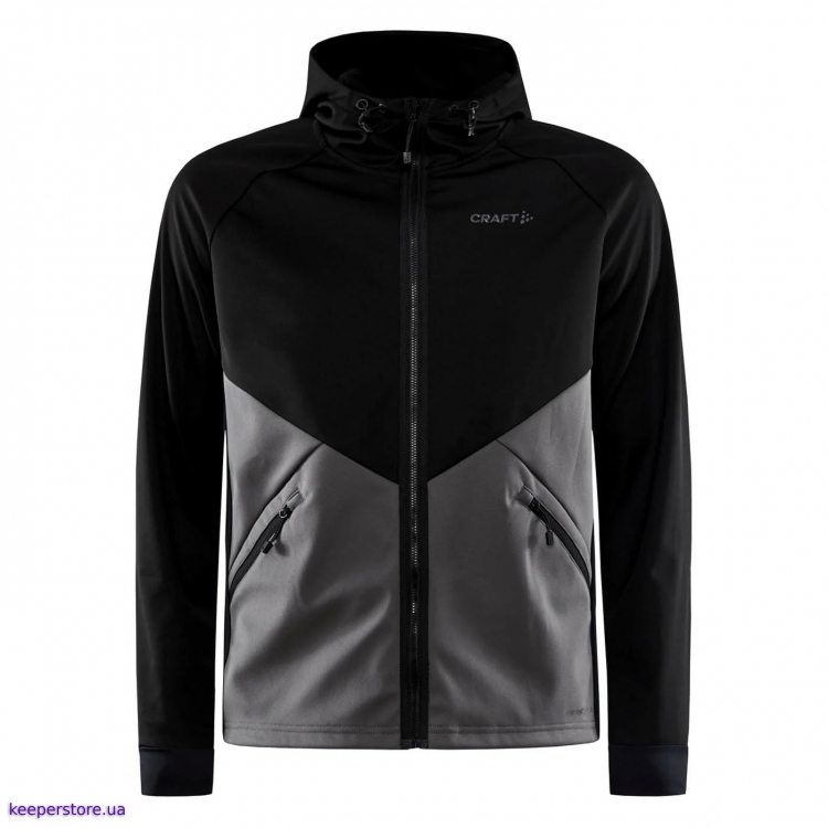 ᐈ Craft Glide Hood Jacket M Black/Granite (S) купить по цене 3 840 грн ...